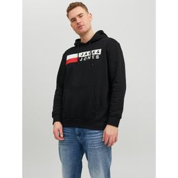 Jack & Jones PlusSize JACK & JONES PLUSSIZE Kapuzensweatshirt &raquo;JJECORP LOGO SWEAT HOOD NOOS PLS&laquo; Black Print:PLAY 3XL 3XL Sweathoodie in Plus Size