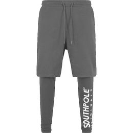 Southpole Stoffhose »Herren Fleece Shorts with Leggings« black M - US-Größen US-Größen M Bequeme Shorts für Sommer und Sport