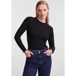 Pieces Rundhalspullover &raquo;PCCRISTA LS O-NECK KNIT NOOS BC&laquo; Black L L Strickpullover von Pieces