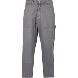 Urban Classics Stoffhose &raquo;Herren Double Knee Carpenter Trouser&laquo; darkshadow 36 - Normalgr&ouml;&szlig;en Normalgr&ouml;&szlig;en 36 Vielseitige Hosen fuer verschiedene...