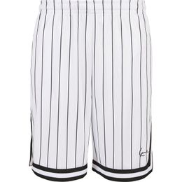 Karl Kani Stoffhose »Herren Small Signature Pinstripe Mesh Shorts« white XXS - US-Größen US-Größen XXS Leichte Mesh-Shorts fuer Sport und Freizeit