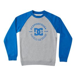 DC Shoes Sweatshirt &raquo;DC Star Pilot&laquo; Heather Grey/Turkish Sea 16(165-172cm) 16(165-172cm) Stoff: mittelschwerer Baumwollstoff