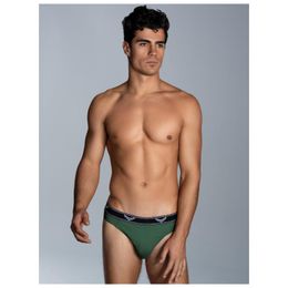 TRIGEMA Herren Slip &raquo;TRIGEMA Sportslip im Doppelpack&laquo; 2 Stk. gr&uuml;n L, 2 Stk.