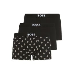BOSS Trunk &raquo;Trunk 3P ONE&laquo; 3 Stk. mittlere Bundh&ouml;he, 1x gemustert, 2x unifarben Open Miscellaneous 979 XL - 3 Stk. 3 Stk. XL 3er Pack enganliegende...