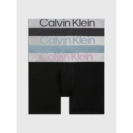 Calvin Klein Underwear Boxer &raquo;BOXER BRIEF 3PK&laquo;, 3 Stk. mit l&auml;ngerem Bein & Calvin Klein Logo-Elastikbund ARN, ASHFORD GRY, BLK W/ UTR PNK LG L (52)...