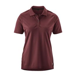 Gonso Radtrikot &raquo;Essential Poloshirt W&laquo; Damen Radshirt, Polo-Shirt mit Spitzkragen, mit R&uuml;ckentasche rotbraun 38 38 K&ouml;rpernahe Passform