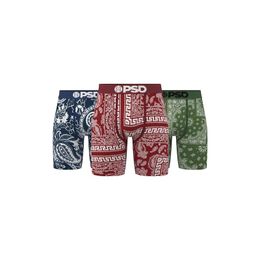 PSD Boxershorts »DARK BANDANA 3 BOXERSHORTS PACK«, 1 Stk. multicolor XS - 1 Stk. 1 Stk. XS Slim fit mit mid rise und längerer Boxerform bis Mitte...