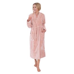 WEWO-Fashion WEWO FASHION Damenbademantel &raquo;5000&laquo; 1 Stk. kuschelig weich rose S L&auml;nge: 120 cm trocknet 5x besser als Baumwolle