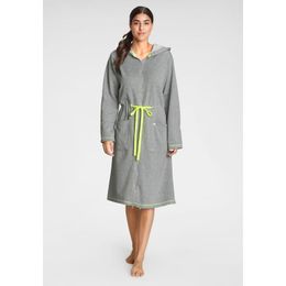 Tom Tailor HOME Unisex-Bademantel &raquo;Melange Neon&laquo; 1 Stk. f&uuml;r Damen & Herren, leichte Qualit&auml;t lime M L&auml;nge: 108 cm Leichter Bademantel f&uuml;r Sie +...