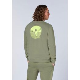 Chiemsee Sweatshirt Dusty Olive L (52/54) L (52/54) Chiemsee Herren-Sweater mit gedrucktem Logo-Symbol
