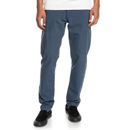 Quiksilver Chinos &raquo;Sheringa Mix&laquo; Insignia Blue Poplin Pinstripe 34L 34L Stoff: Baumwollstoff [200 g/m2]