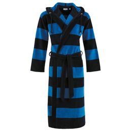Carl Ross Herrenbademantel &raquo;380300&laquo; 1 Stk. night blue/steel blue 60/62 pflegeleichtes Veloursfrottier