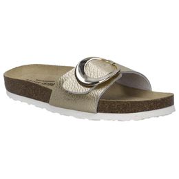 Josef Seibel Pantolette &raquo;Hermine 14&laquo;, Plateau, Sommerschuh, Schlappen, Schlupfschuh mit Softfu&szlig;bett goldfarben 38 38 Modische Pantolette f&uuml;r die...