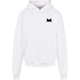 Merchcode Kapuzensweatshirt &raquo;Halloween - Cat Hoody&laquo;, 1 Stk. white L L Darf in keinem Kleiderschrank fehlen