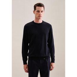 Seidensticker Strickpullover &raquo;Regular&laquo; Langarm Rundhals navy M M &Auml;rmell&auml;nge: Langarm