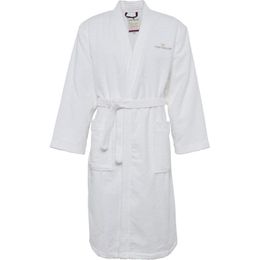 Tom Tailor HOME Unisex-Bademantel &raquo;Kimono&laquo; 1 Stk. f&uuml;r Damen & Herren, mit Logostickerei wei&szlig; L L&auml;nge: 120 cm Bademantel mit Kimono-Kragen f&uuml;r Sie...