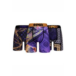 PSD Boxershorts &raquo;PURP & GOLD 3PK BX&laquo; 1 Stk. multi L - 1 Stk. 1 Stk. L Bequeme Unterhosen fuer Komfort und Halt