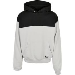 Urban Classics Sweatshirt &raquo;Herren Upper Block Hoody&laquo;, 1 Stk. lightasphalt/black XL XL Hoodies mit Kapuze und beq&uuml;mer K&auml;ngurutasche