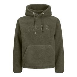 Jack & Jones JACK & JONES Kapuzensweatshirt &raquo;JCOFLARE TEDDY SWEAT HOOD&laquo; Grape Leaf Print:JJ XS XS Sweater von Jack & Jones