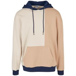Urban Classics Kapuzensweatshirt »Herren Oversized Color Block Hoody«, 1 Stk. softseagrass/unionbeige S S Männer Hoody in mehrfarbigem...