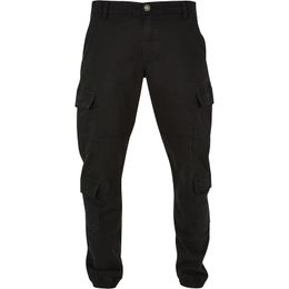 Urban Classics Stoffhose »Herren Double Cargo Twill Jogging Pants« black 34 - Normalgrößen Normalgrößen 34 Praktische Cargo Hosen mit vielen...