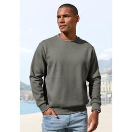 John Devin Sweatshirt salbei S (44/46) S (44/46) Sweatshirt aus modischer Struktur-Qualit&auml;t von John Devin