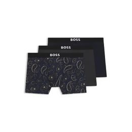 BOSS Boxershorts &raquo;Boxer Brief 3P ONE&laquo; 3 Stk. elastischer Bund mit Logo, 1x gemustert, 2x uni Open Miscellaneous 972 M - 3 Stk. 3 Stk. M 3er Pack...