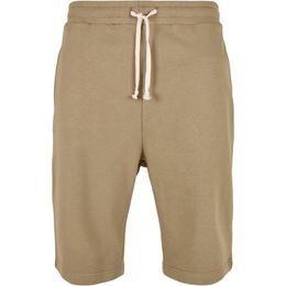 Urban Classics Sweatshorts »Herren Low Crotch Sweatshorts« khaki M - US-Größen US-Größen M Knielange Herren Shorts mit tiefem Schritt