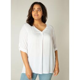 Base Level Curvy Klassische Bluse mit V-Ausschnitt white 54 (56) 54 (56) Bluse von Base Level