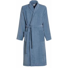 Seahorse Bademantel &raquo; Pure Unisex&laquo; 1 Stk. Langarm, aufgesetzte Taschen blau Velours