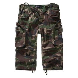 Brandit Stoffhose &raquo;Herren Industry Vintage Cargo 3/4 Shorts&laquo; woodland L - US-Gr&ouml;&szlig;en US-Gr&ouml;&szlig;en L Cargoshorts f&uuml;r praktischen Stil