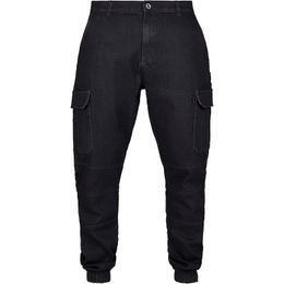 Urban Classics Stoffhose »Herren Cargo Jogging Jeans« rinsed wash L - US-Größen US-Größen L Praktische Cargo Hosen mit vielen Taschen für Stauraum