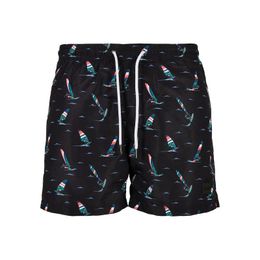 Urban Classics Badeshorts &raquo;Herren Pattern Swim Shorts&laquo; surf aop S - US-Gr&ouml;&szlig;en US-Gr&ouml;&szlig;en S Stilvolle Badehosen f&uuml;r Strand und Pool