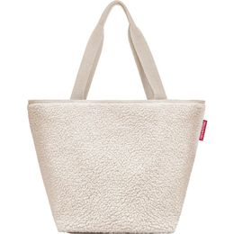 Reisenthel Einkaufstasche Shopper M teddy sand, Creme, Textil, 15 L, 51x30.5x26 cm, gro&szlig;es Hauptfach, Freizeit, Koffer & Taschen, Einkaufstaschen