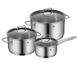 WMF Kochtopfset Astoria, Metall, 3-teilig, 20 cm,24 cm,16 cm, 2,5 L,5,7 L,1,4 L, TransTherm&reg;-Allherdboden, Kochen, T&ouml;pfe, Topfsets