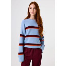 Garcia Rundhalspullover mit Streifen Muster for GIRLS frost blue 176 176 Pullover von Garcia for Girls