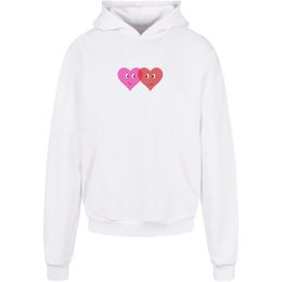 Merchcode Kapuzensweatshirt &raquo;Hugs & Love - Two Hearts Ultra Heavy Hoody&laquo;, 1 Stk. white XXL XXL Darf in keinem Kleiderschrank fehlen
