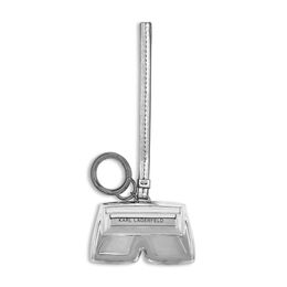 K by KARL LAGERFELD Karl Lagerfeld Key Ring 'Ikon' male Silver size One Size
