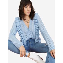 Bianco Lucci Knit Cardigan female Blue size S/L