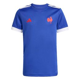 adidas Performance Funktionsshirt 'Frankreich Rugby Home' Jungen Gr&ouml;&szlig;e 128 blau / rot / wei&szlig;