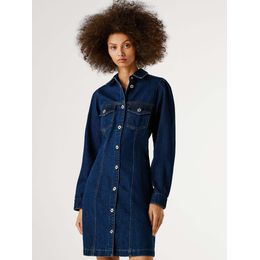 Pepe Jeans Kleid 'Sunny' Damen Gr&ouml;&szlig;e 42 blue denim Winterkleid