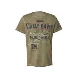 CAMP DAVID Shirt male Green size XL