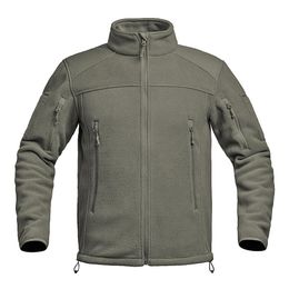 Polar Fleece Jacket Fighter oliv, Gr&ouml;&szlig;e XS