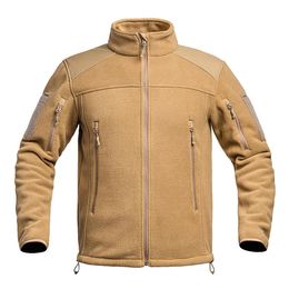 Polar Fleece Jacket Fighter tan, Gr&ouml;&szlig;e XS