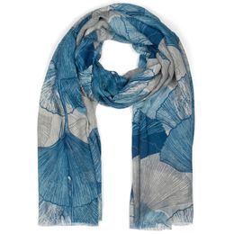 styleBREAKER Schal in Blau-Wei&szlig; | Gr.: onesize