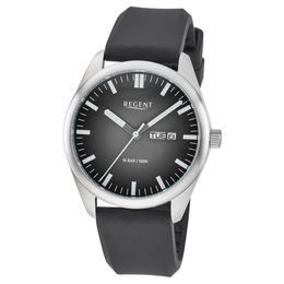 Regent Uhren Regent F-1590 Herren-Armbanduhr Gut Ablesbar Edelstahl/Schwarz | Gr.: onesize