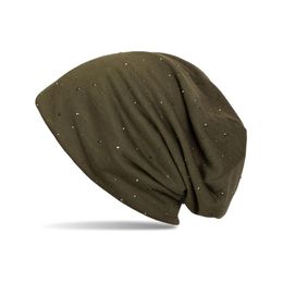 styleBREAKER Beanie M&uuml;tze in Oliv | Gr.: onesize