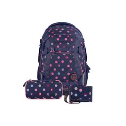 Coocazoo Schulrucksack-Set MATE, Mäppchen Geldbörse in Reflective Moons | Gr.: onesize
