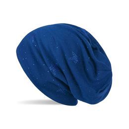 styleBREAKER Beanie M&uuml;tze in Royalblau | Gr.: onesize