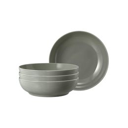 Seltmann Weiden 4er Set Foodbowls Beat Color Glaze &oslash; 25,5 cm in Perlgrau | Gr.: onesize